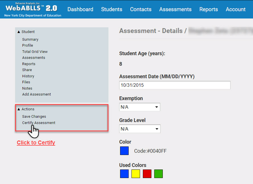 WebABLLS Support Center