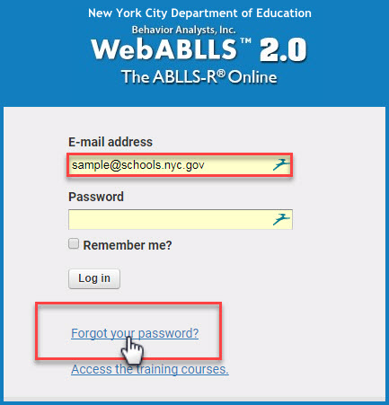 WebABLLS Support Center